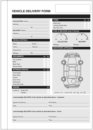 NCR Car Delivery Books - NCR Print Online